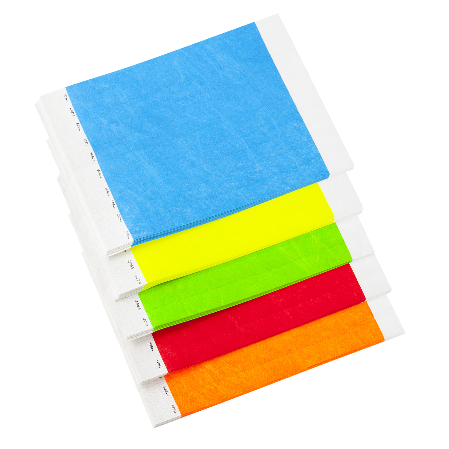 3/4 inch Tyvek Wristbands Solid Colors
