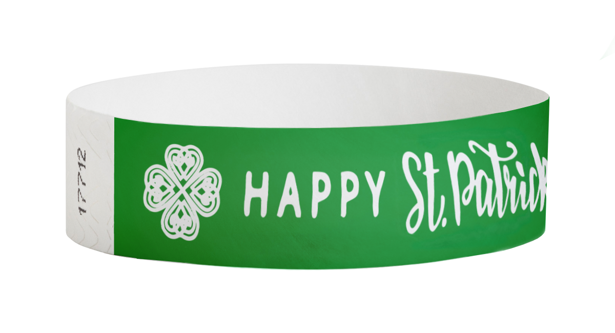 3/4" Tyvek Wristbands Assorted Designs