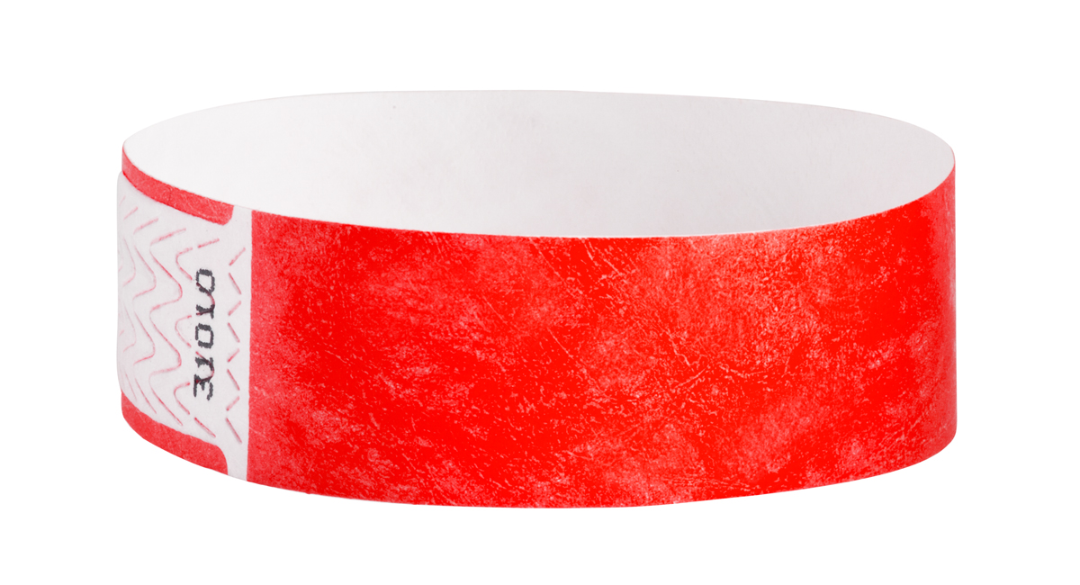 3/4 inch Tyvek Wristbands Solid Colors